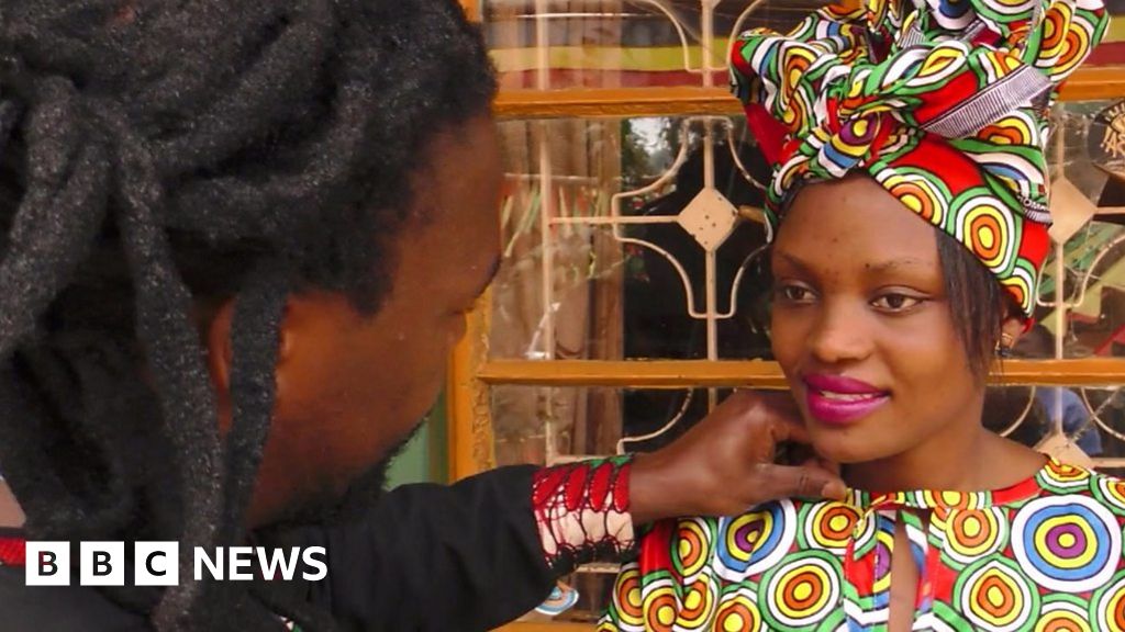 Meet the "Afro-fashion magician" who creates dresses in minutes - BBC News