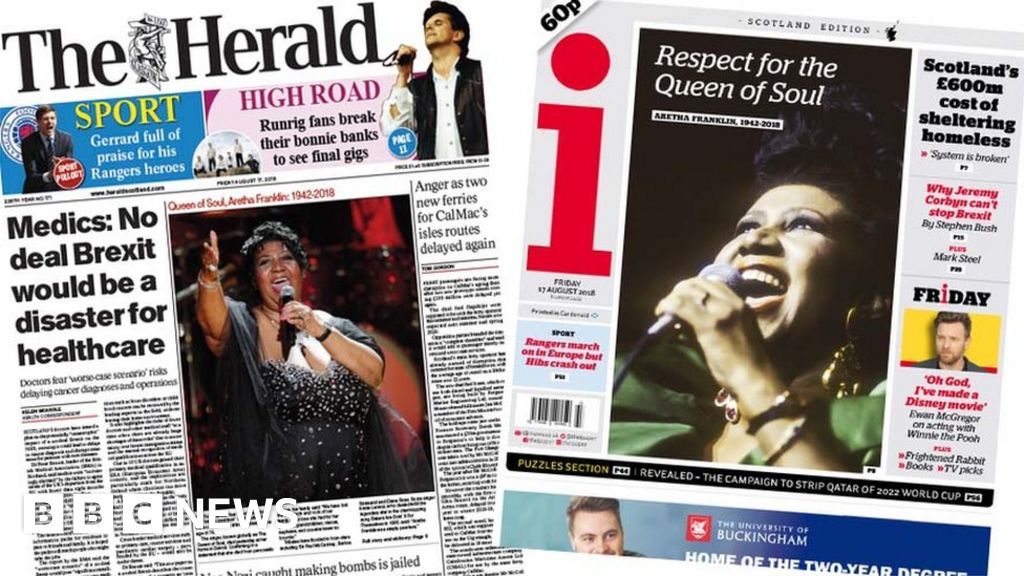 The papers: No deal Brexit 'would be disaster for healthcare'