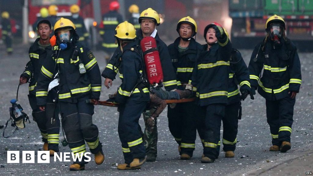 Tianjin explosions: Praise for 'hero' firefighters - BBC News