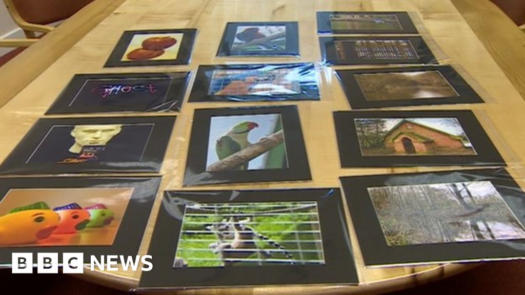 Secure unit children's art on show in Lincoln - BBC News