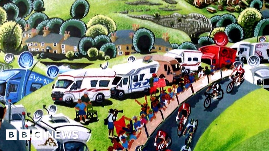 Tour de France boosts artist Alister Colley's profile - BBC News