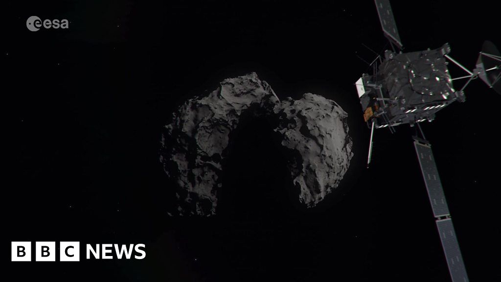 Crashing into a comet - BBC News