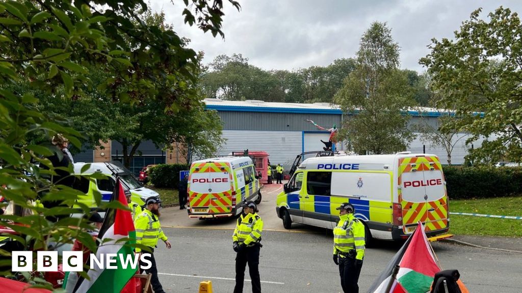 Leicester: Arrests after drone factory protest