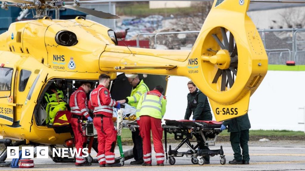 Man airlifted after serious farm injury in Maud - BBC News