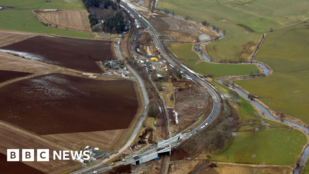 New bridge on A96 near Pitcaple to open to traffic - BBC News