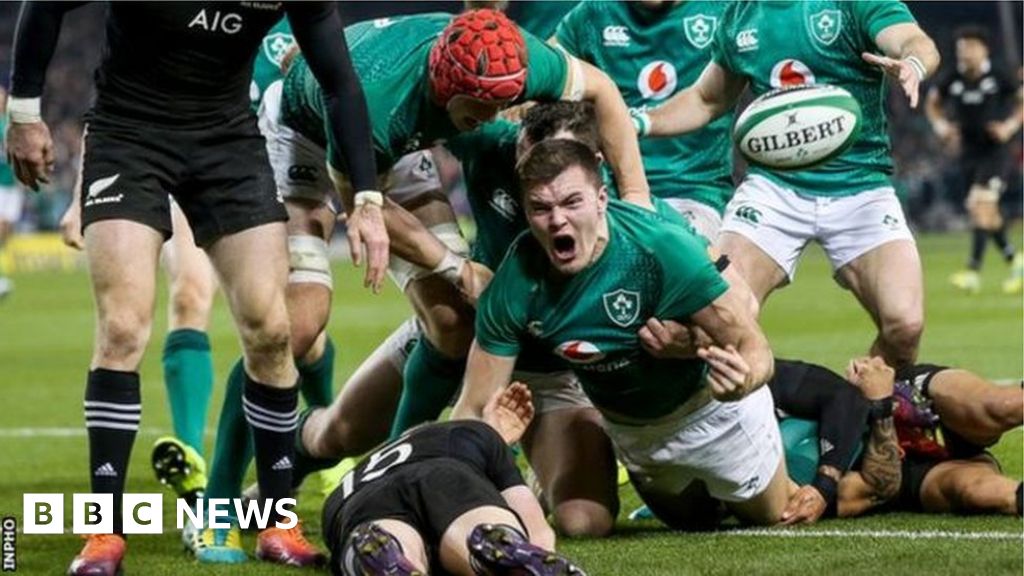 NI paper review: Brexit and a historic Irish rugby win - BBC News