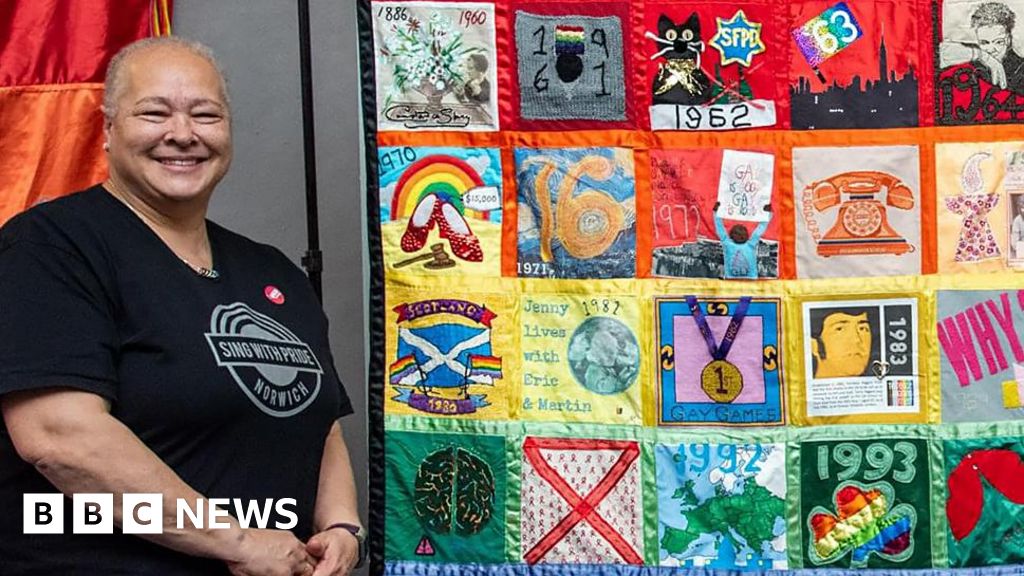 Norfolk Makers Festival: Sew Gay quilt inspired by LGBTQ+ moments - BBC ...