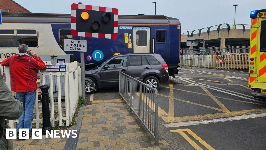 'No injuries' after Redcar level crossing crash
