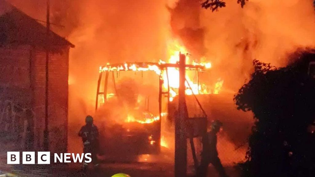 Bramley bus fires investigation under way - BBC News