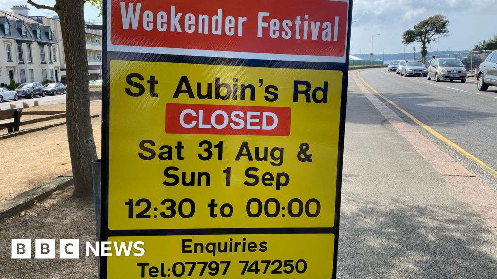 Roads closed for Jersey's Weekender music festival