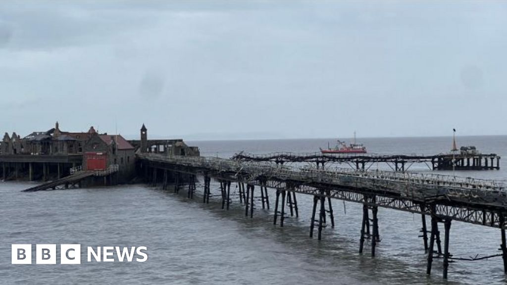 Work to restore crumbling historic pier is under way