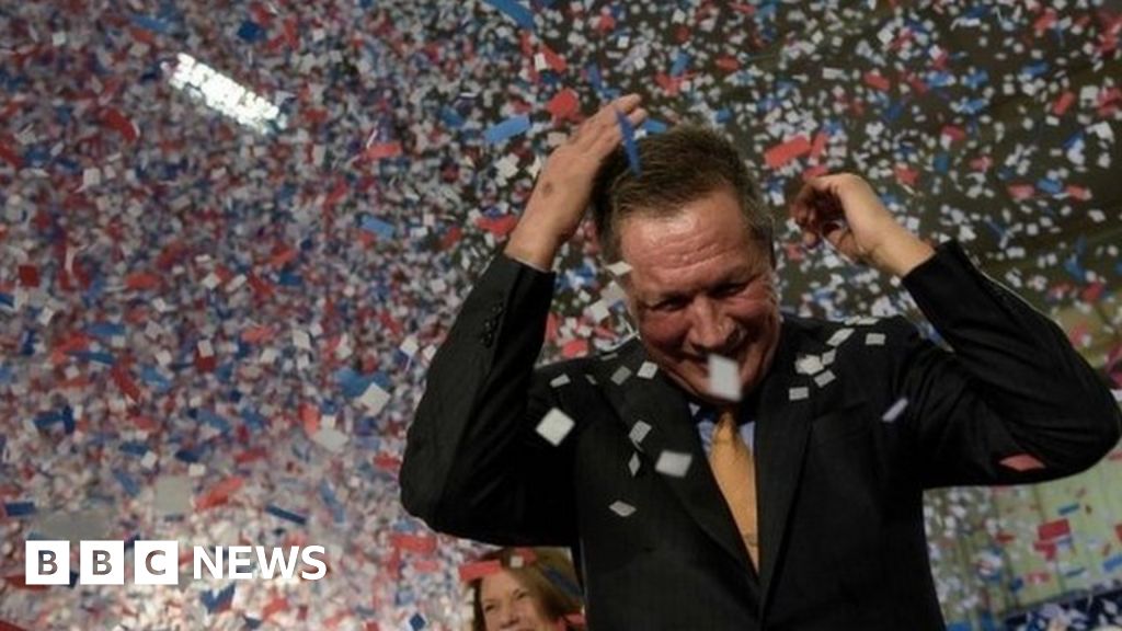 US election 2016: Confetti and tears in Republican race - BBC News