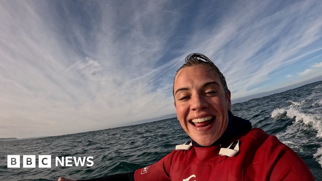 UK surfer Laura Crane in class of her own at big wave spot Nazare - BBC ...
