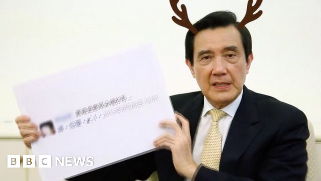 Taiwan's outgoing president Ma Ying-jeou in viral video - BBC News
