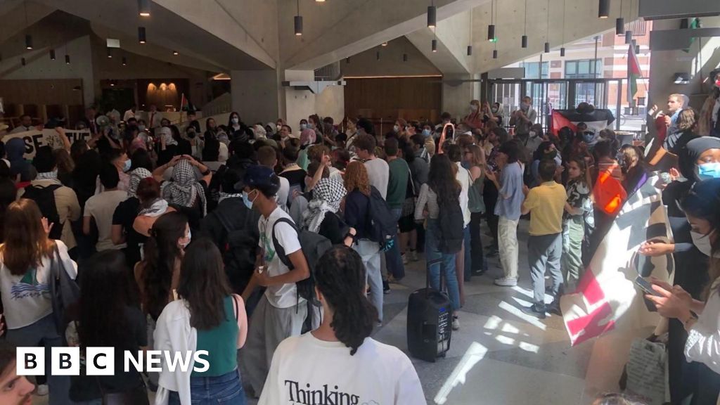Pro-Palestine students end month-long LSE building encampment - BBC News