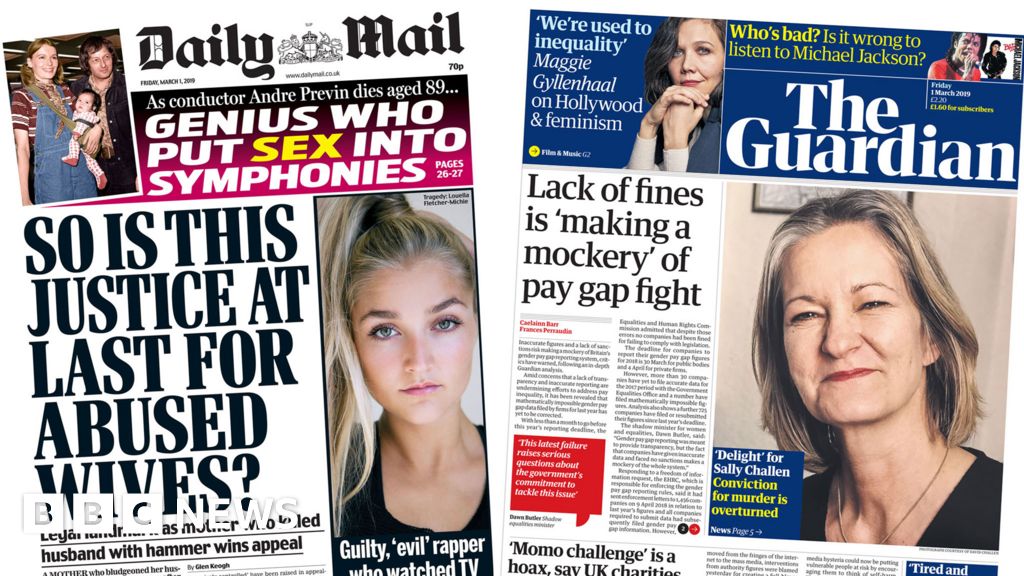 Newspaper headlines: Quashed murder conviction and Bestival drug death ...