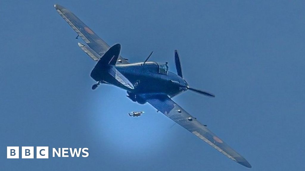 Photos captured drone being flown near Hurricane - BBC News