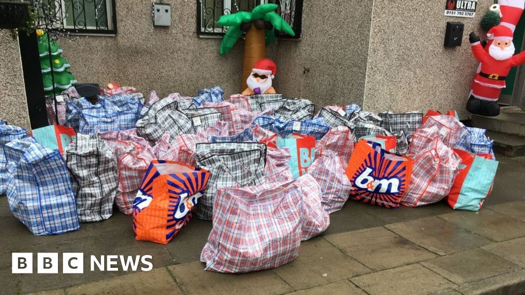 Secret Santa's hamper donation for needy Liverpool families