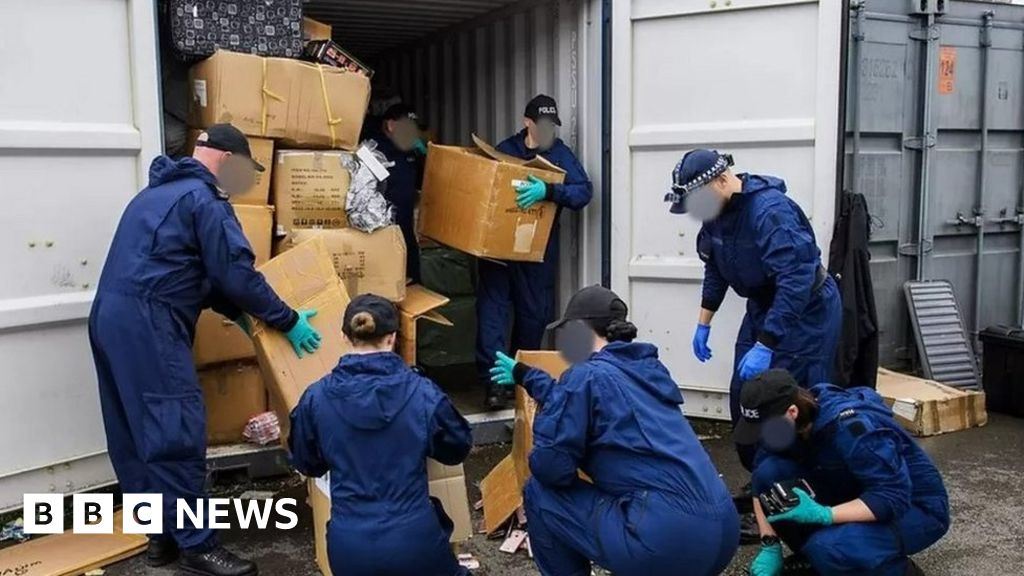 Cheetham Hill: Footage shows £87m counterfeit goods raid - BBC News