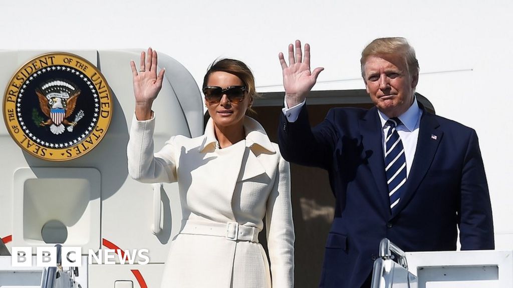 In pictures: Donald Trump's first day in Ireland - BBC News