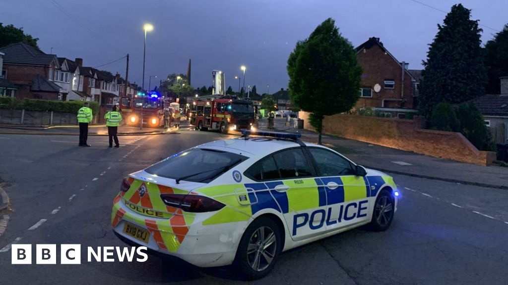 Sheldon fire: Crews fight blaze in flat above takeaway - BBC News