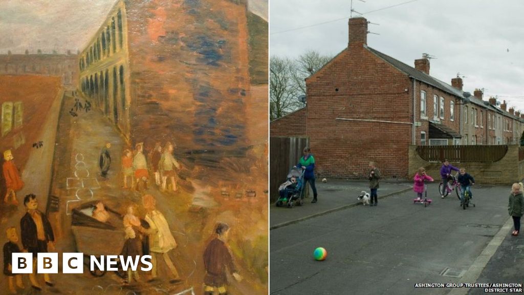 Pitmen Painters' art re-imagined by Ashington photographers - BBC News