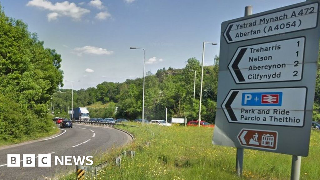 A470 to close overnight in Pontypridd for lighting upgrades - BBC News