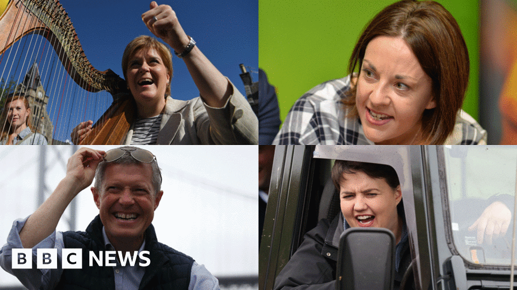 In pictures: Scottish leaders on the campaign trail