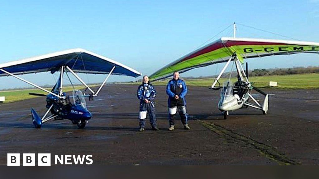 'We're flying 4,500 miles in microlights' - BBC News