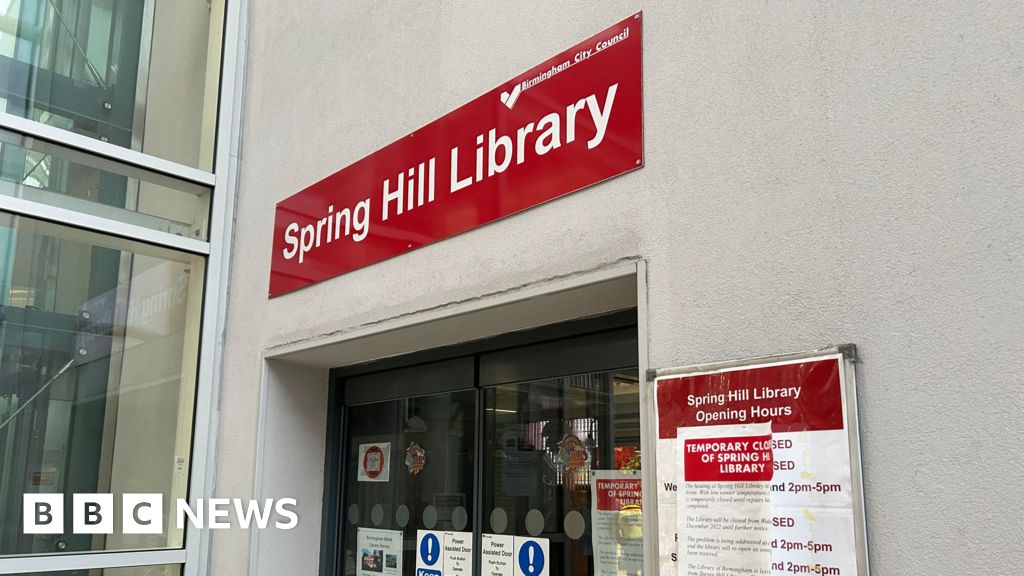 Library in Birmingham still temporarily closed two years later