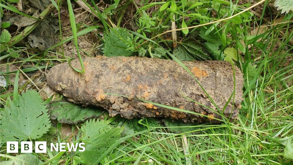 World War One bomb found under A1101 road bridge - BBC News