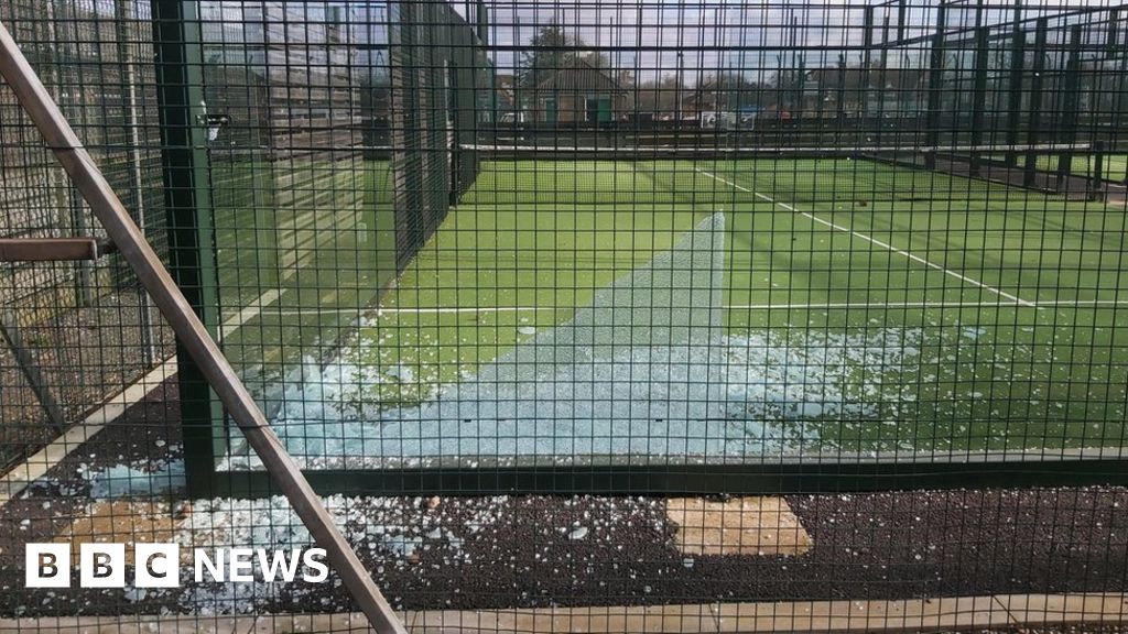 Great Baddow padel court vandals cause £3,000 worth of damage - BBC News