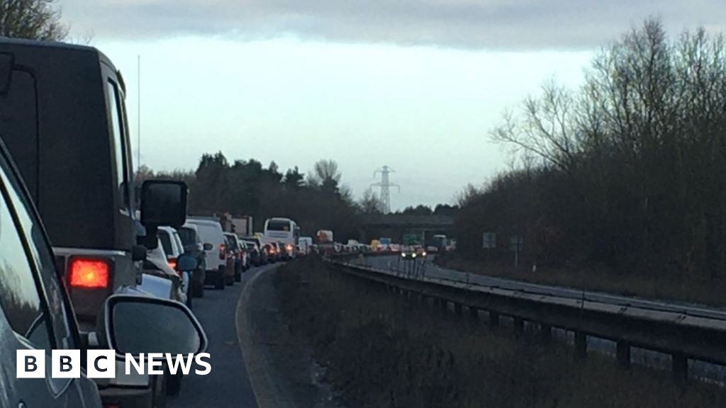 Pedestrian struck by three vehicles on A64 named - BBC News