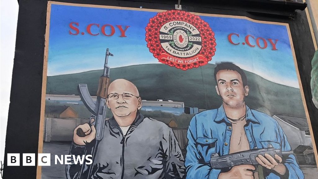 UVF mural on Shankill Road being investigated by police - BBC News