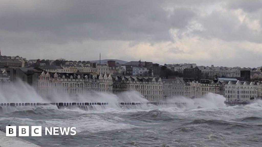 Severe gales ground flights and cancel ferries - BBC News