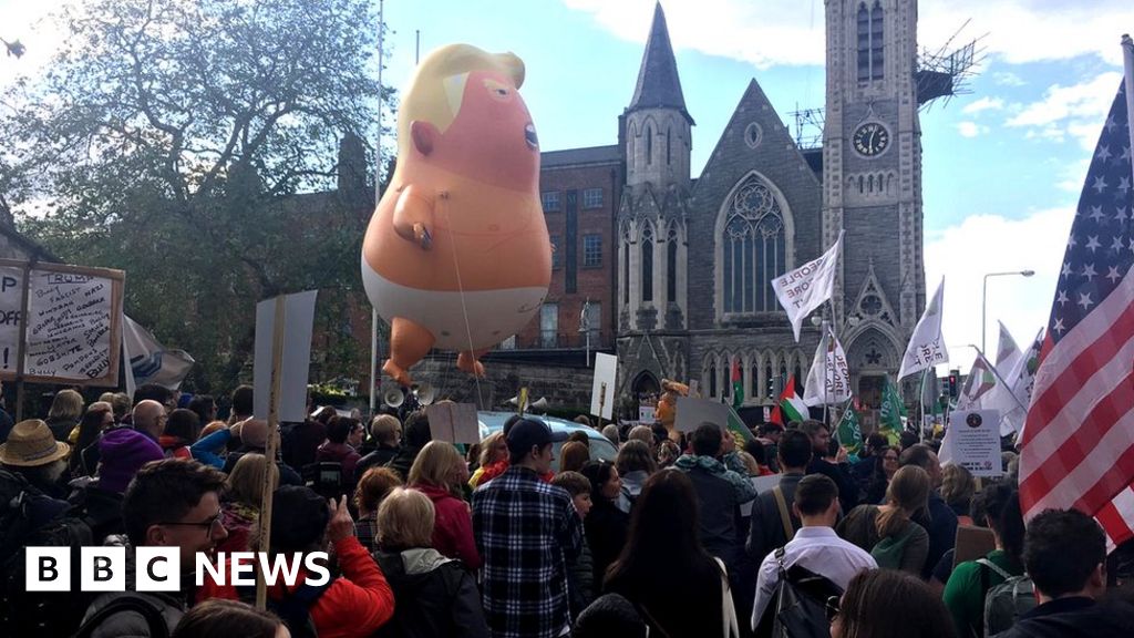 Donald Trump: Dublin protest over president's Irish visit
