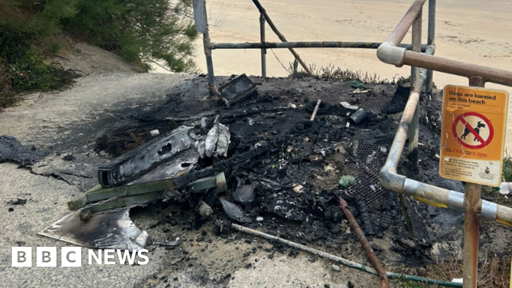 Barbecue warning after phone destroyed on Cornwall beach