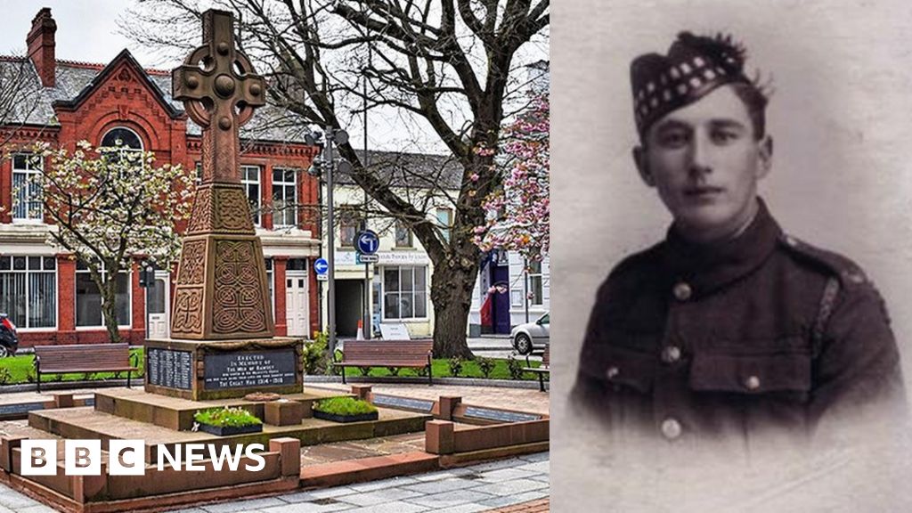 Centenary of Manx WW1 soldier's death marked - BBC News