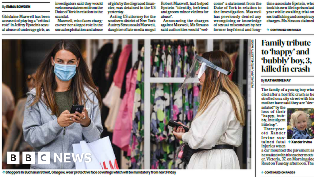 The papers: Scotland covers up and 'pressure' on Prince Andrew - BBC News