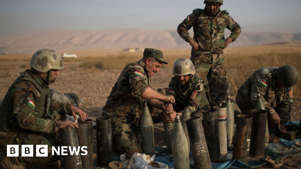 Mosul battle: Kurdish forces push into IS-held Bashiqa - BBC News
