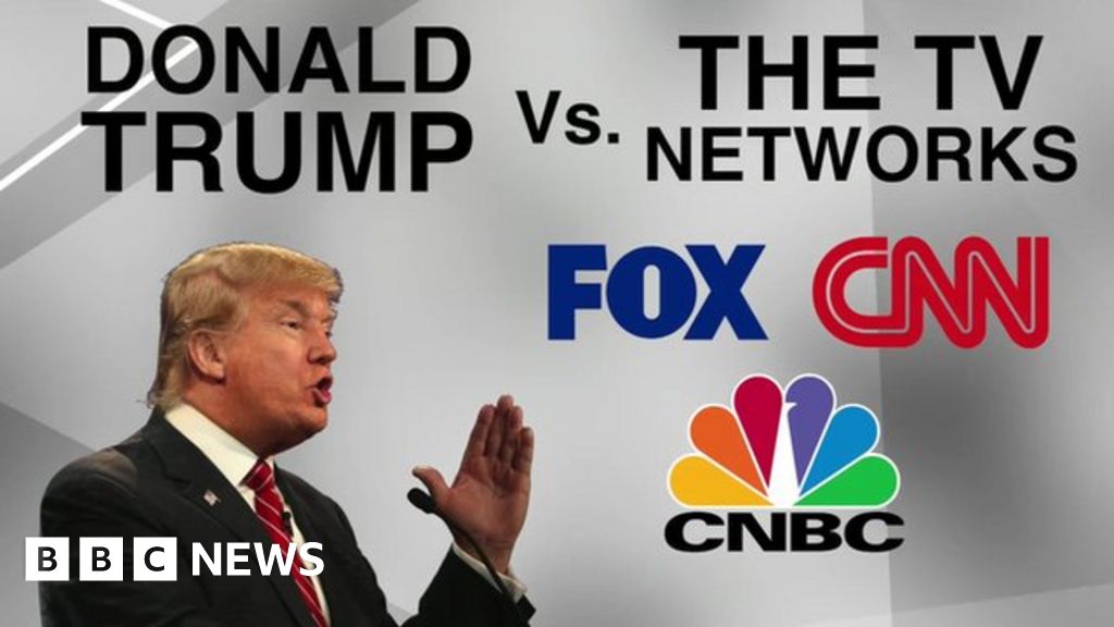 Donald Trump v the US TV networks - BBC News