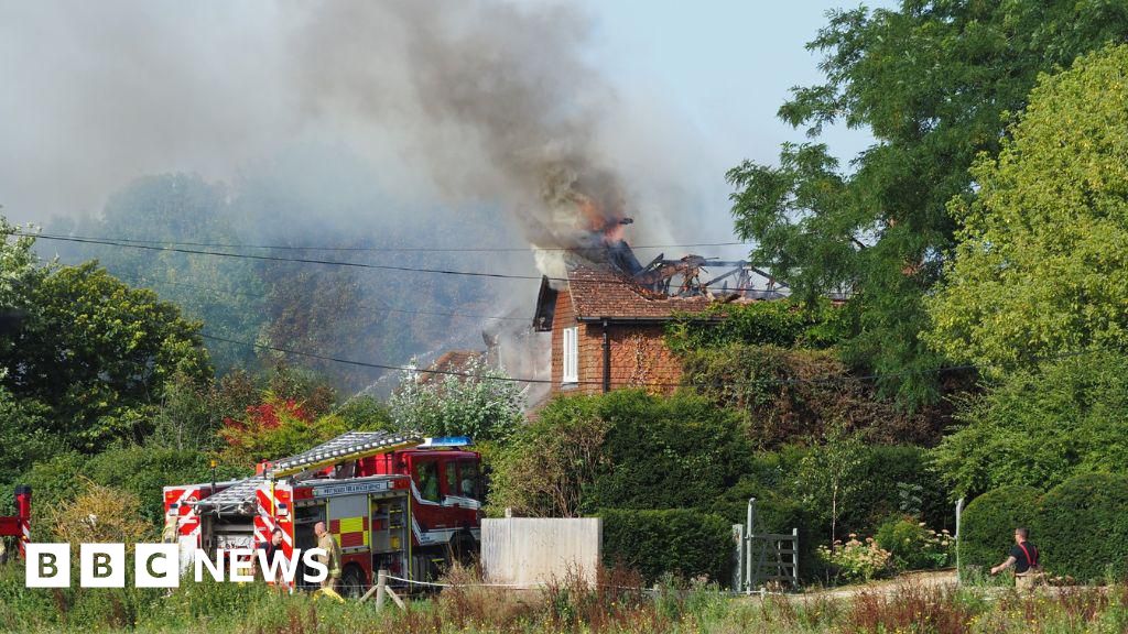Barnham fire: Crews tackle blaze at rural property