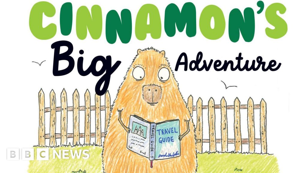 Escaped capybara Cinnamon stars in new children's book - BBC News