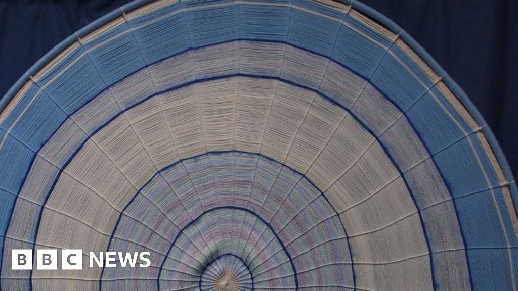 World's largest button made by Wool Women's Institute - BBC News