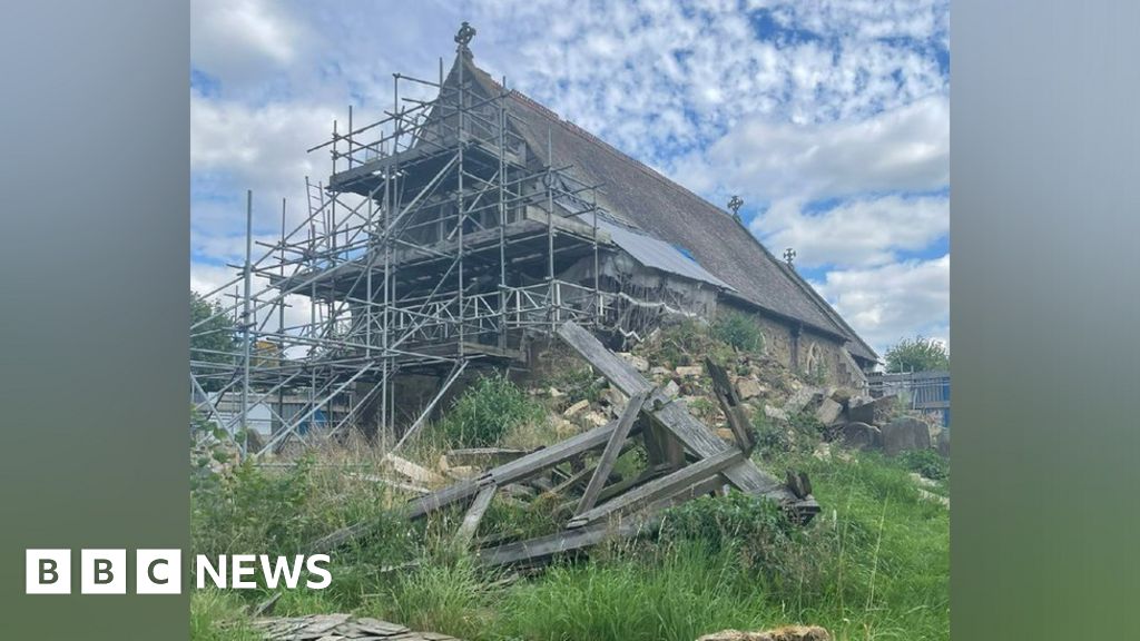 Repairs to start on High Toynton tower-collapse church - BBC News
