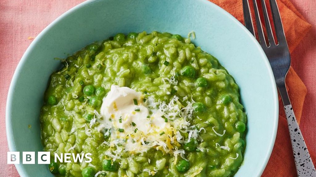 Pea risotto - BBC News