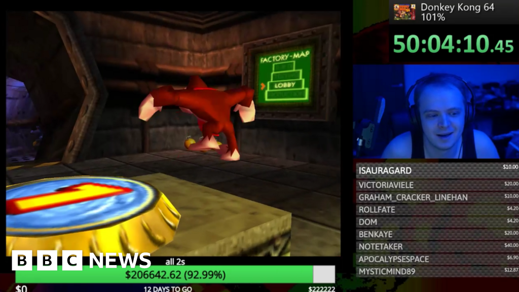 Gamer Hbomberguy hands funding row charity Donkey Kong boost