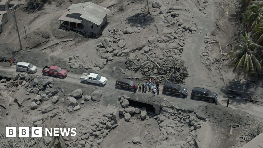 'Apocalyptic' landscape in aftermath of volcanic eruptions on St ...
