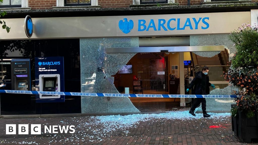 Tunbridge Wells: Police appeal after Barclays 'protest' damage
