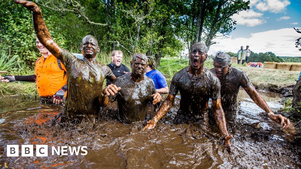 Muddy waters: Obstacle challenge held near Loch Ness